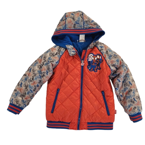 Disney | Jackets & Coats | Disney Spidey And His Amazing Friends Hooded ...
